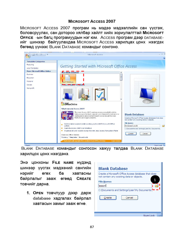 Microsoft Access 2007 | PDF