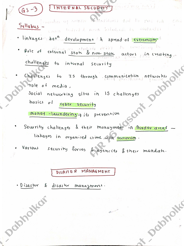 Internal Security AIR 76 Vasant Dabholkar | PDF