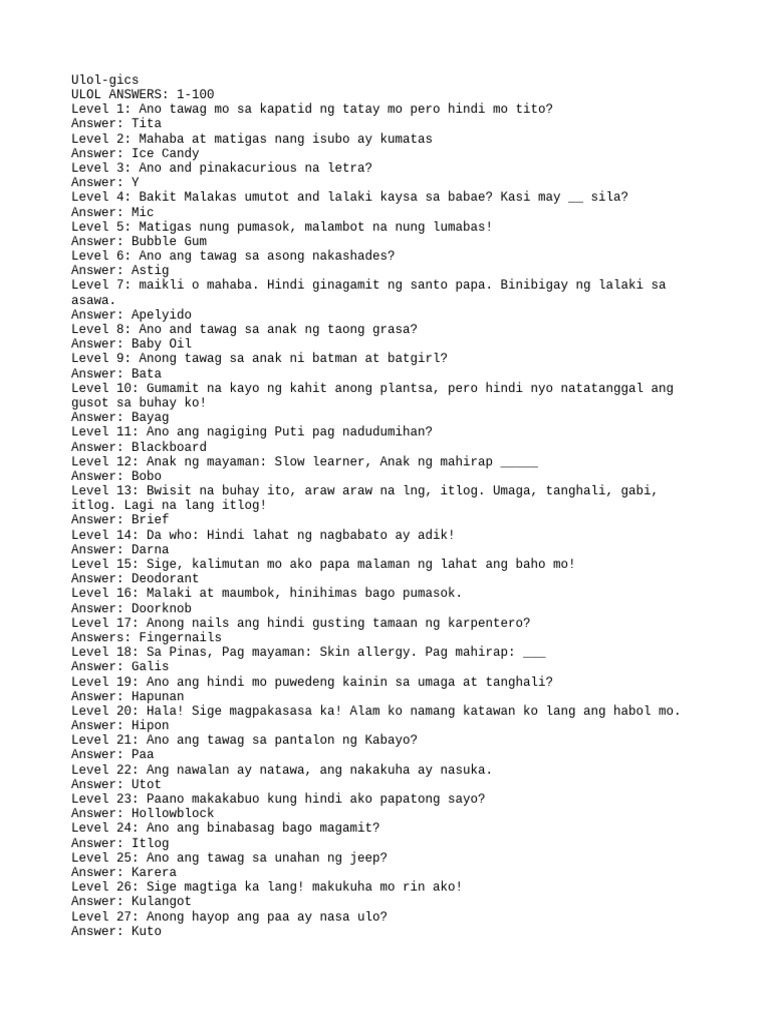 Ulol Gics | PDF