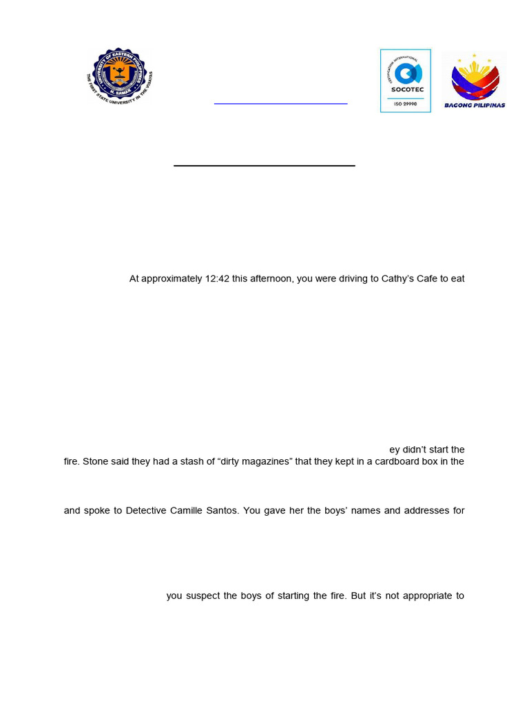 Police Report Writing Activity Guide | PDF