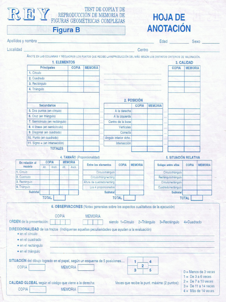 Hojas de Anotacion y Prueba - Fig - B | PDF