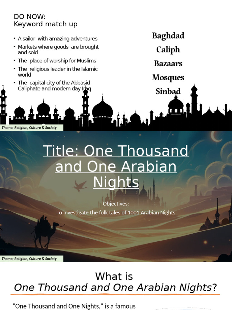 L7-8 1001 Arabian Nights | PDF | One Thousand And One Nights