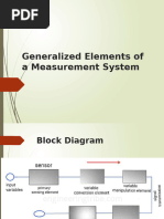 Block Diagram of Generalized Measurement System | PDF