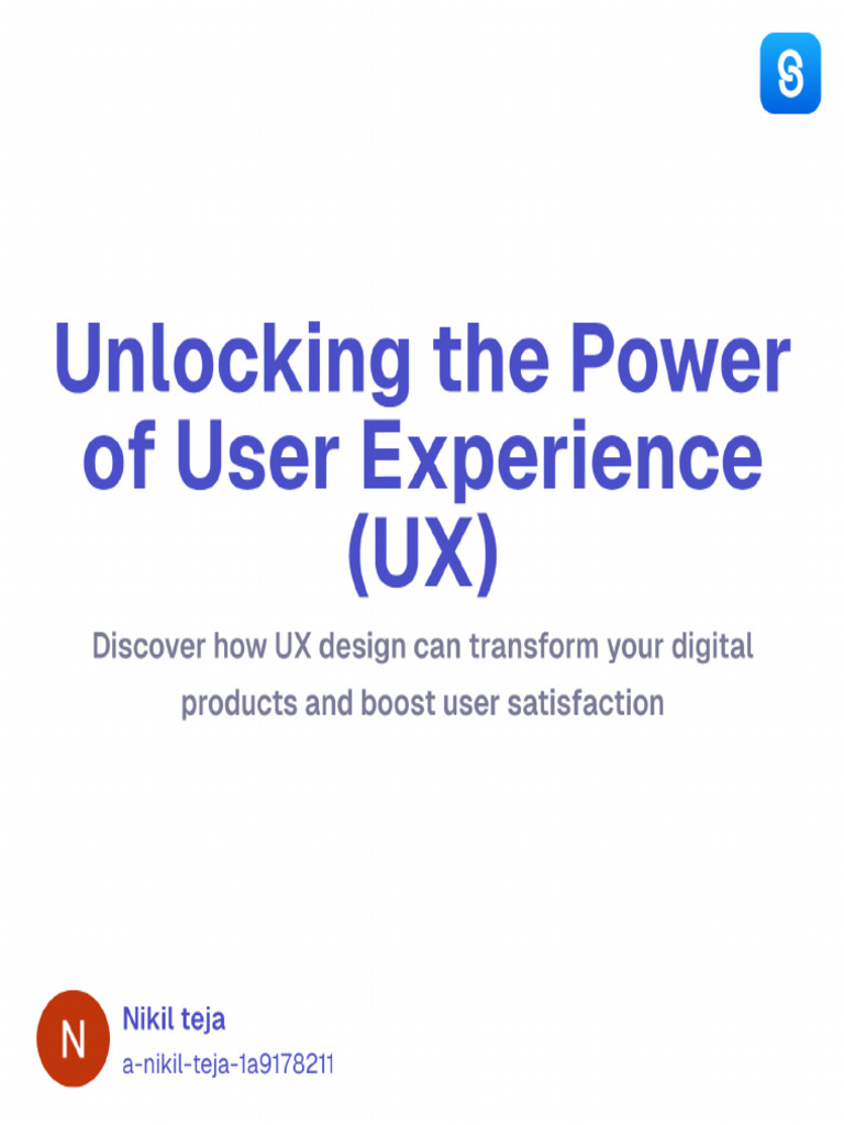 User Experience | PDF