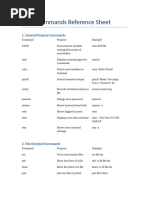 WSL Commands Cheat Sheet | PDF