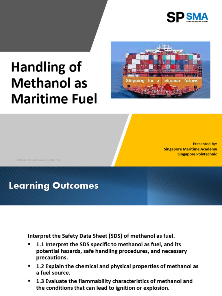 Methanol Safety in Maritime Fuel Handling | PDF | Methanol | Chemical ...