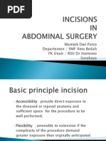 Types of Incisions | PDF | Abdomen | Anatomy