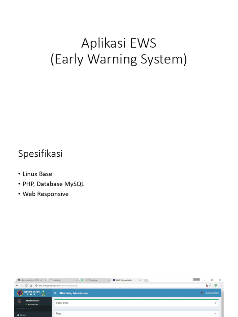 Aplikasi EWS | PDF