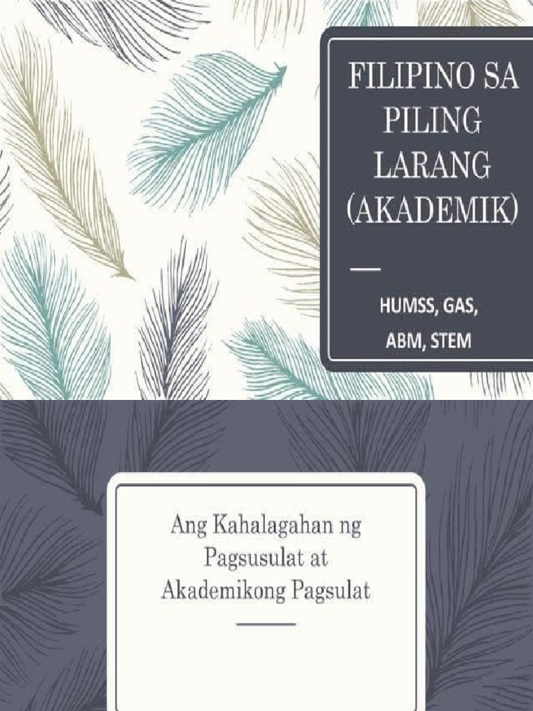 Akademya Module Filipino Sa Piling Larang | PDF