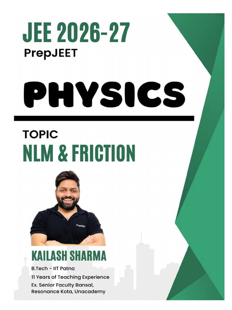 (11th Sheet 03) NLM and Friction | PDF | Force | Tension (Physics)