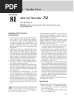 Femoral Artery Puncture Management-1 | PDF | Blood Pressure | Pulse