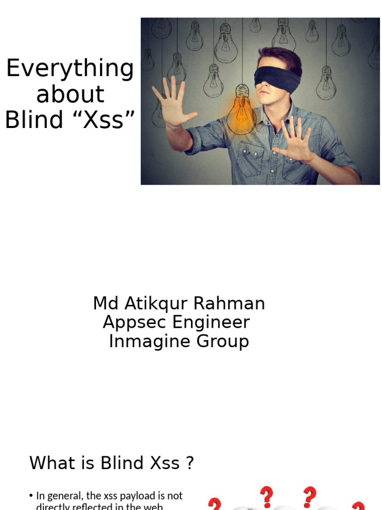 Everything About Blind Xss | PDF