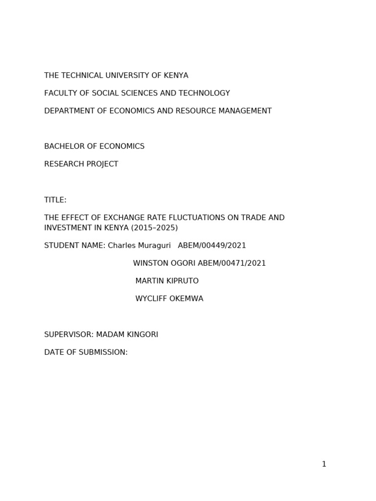 Great1 Project Part 3^J4 and 5-1 | PDF | Exchange Rate | Inflation