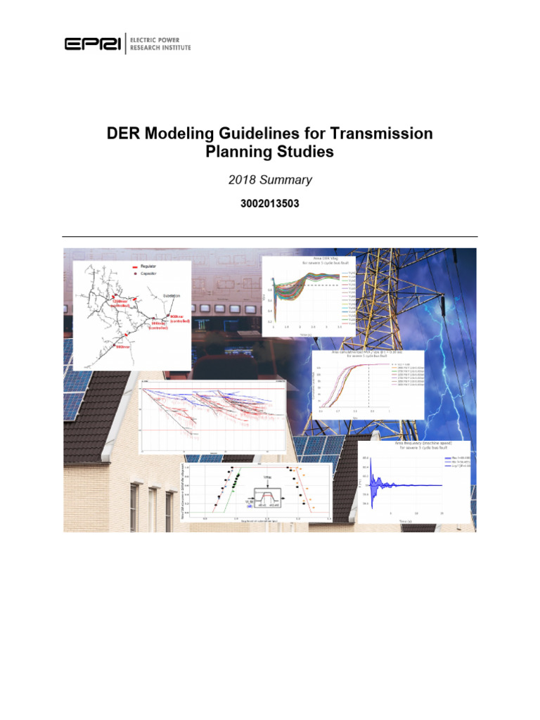 DER Modeling Guidelines for Transmission | PDF | Distributed Generation ...