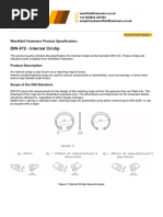 Standard Internal Circlips - DIN 472 Metric | PDF | Manufactured Goods