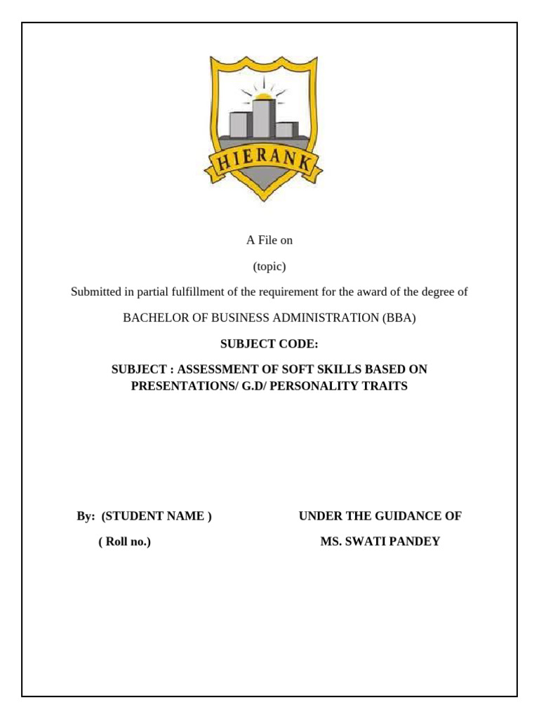 Softskills Front Format | PDF