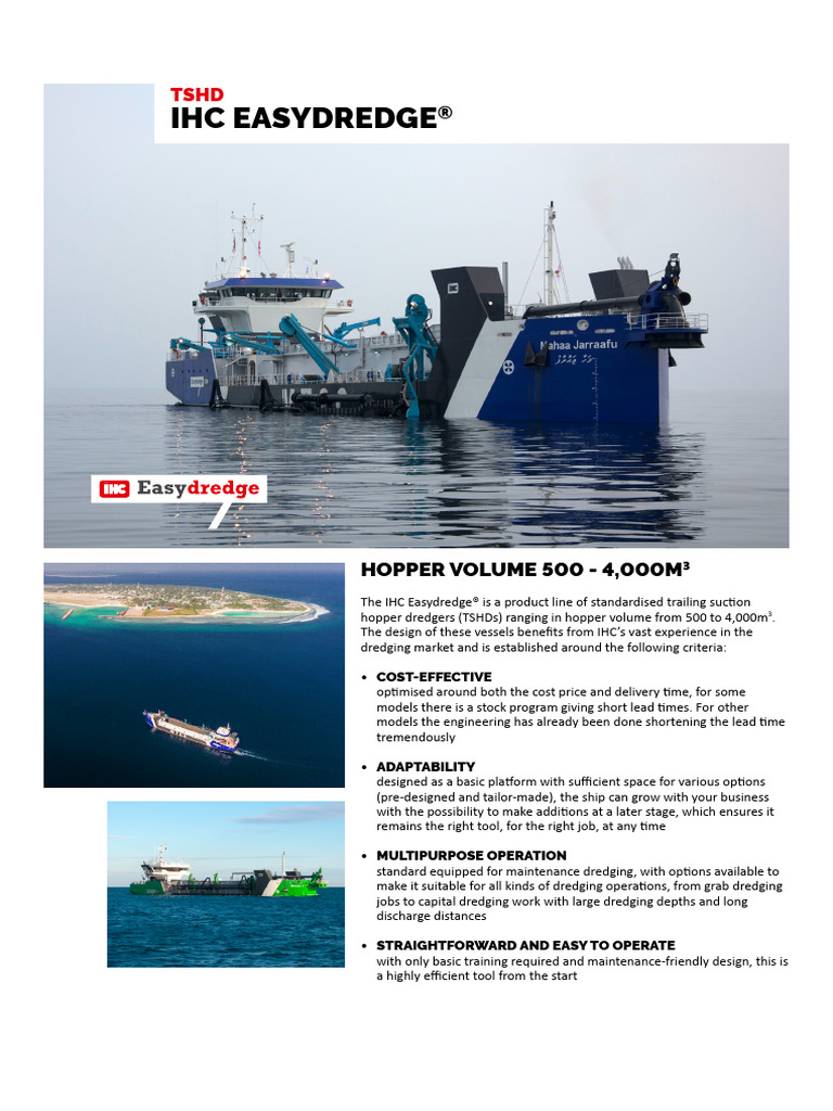 IHC Easydredge® Hopper Dredgers Overview | PDF | Dredging | Shipping