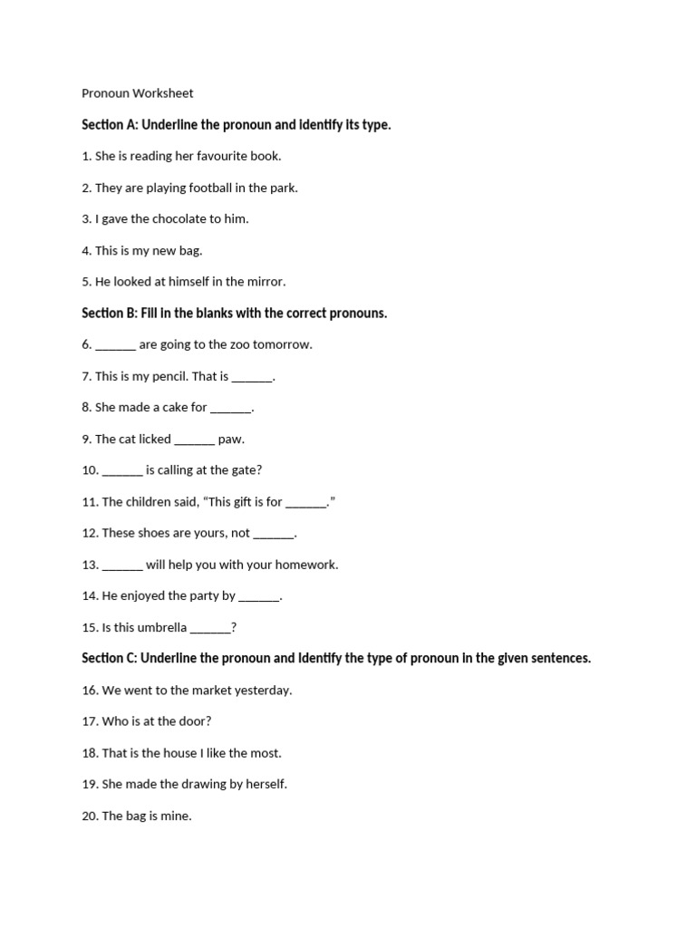 Pronouns New Grade 5 | PDF