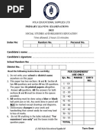 PLE SST 2024-A Revised Past Paper Guides | PDF