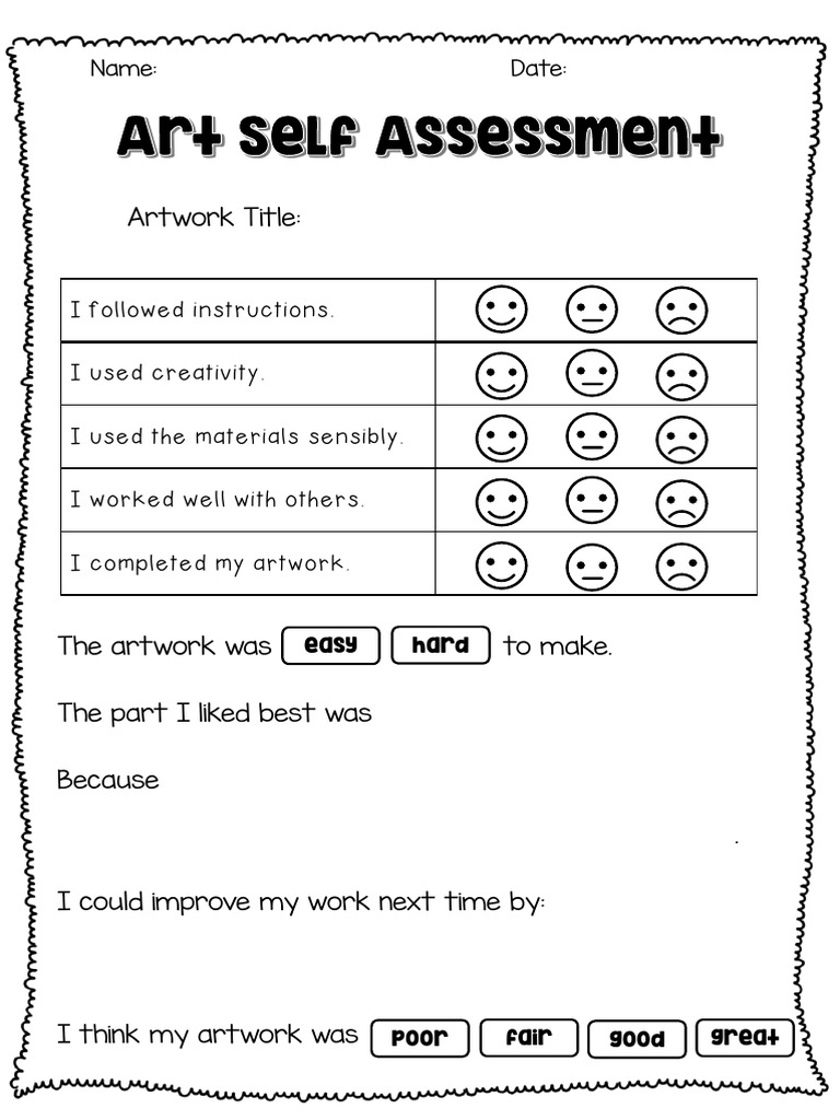 Art Self Assessment Answer Key | PDF
