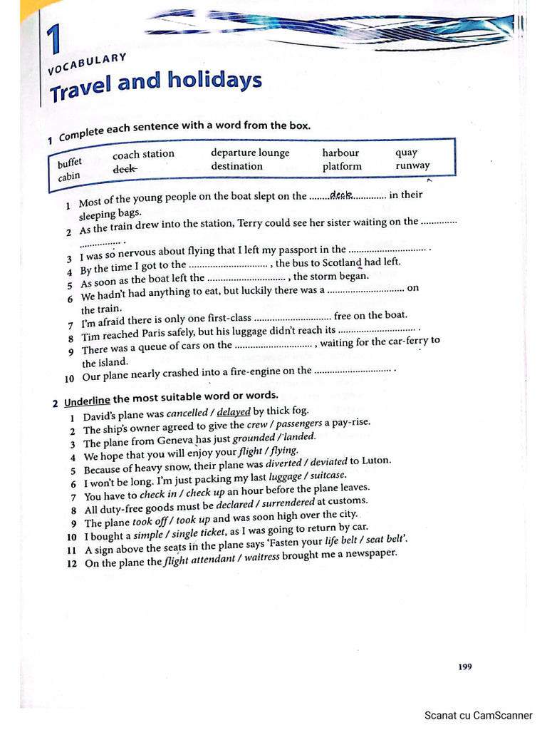 Vcabulary Travel | PDF