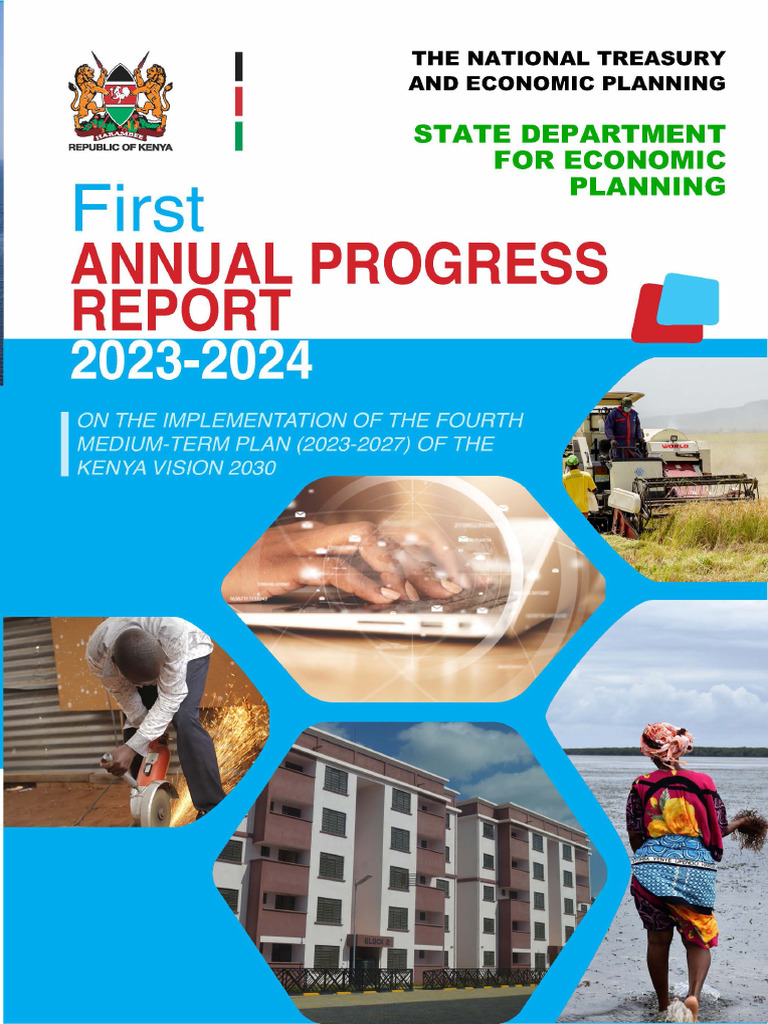 Annual Progress Report 2023 2024 of MTP IV | PDF | Macroeconomics | Kenya