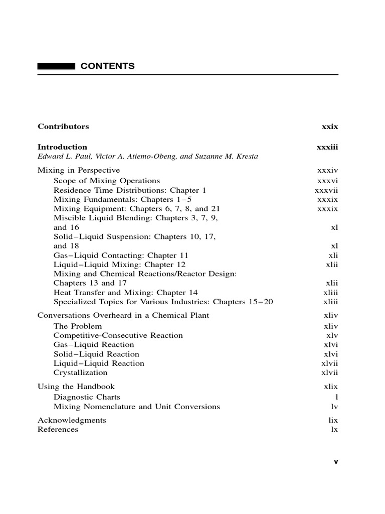 Contributors Xxix Xxxiii: Edward L. Paul, Victor A. Atiemo-Obeng, and ...