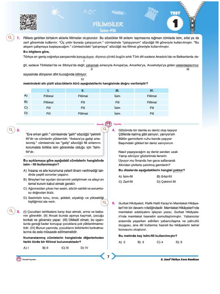 Mozaik Turkce 8 Print | PDF