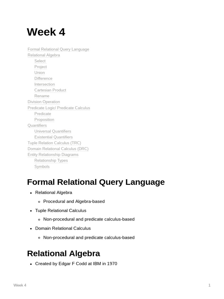 Relational Query Languages Overview | PDF | Databases | Relational Model
