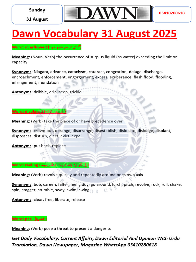 Vocabulary Antonyms Overview | PDF | Lexical Semantics | Vocabulary
