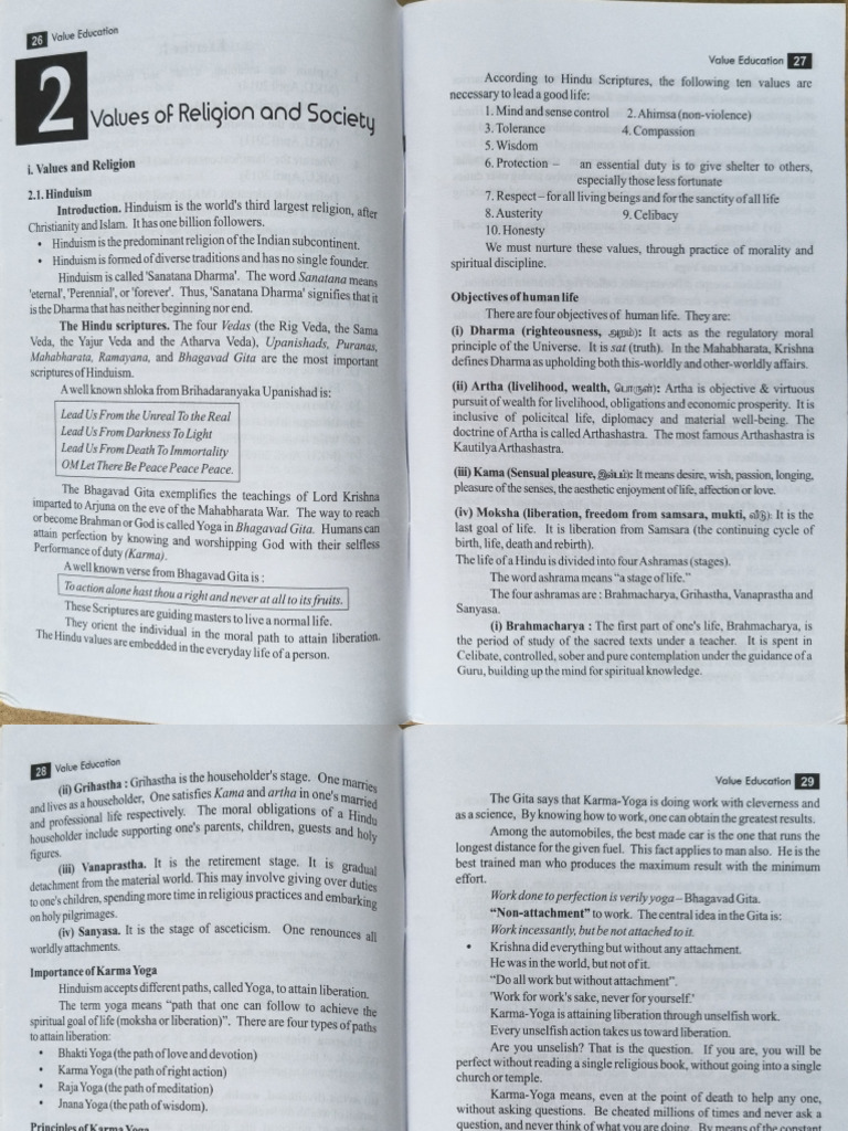 Value Education Unit 2 | PDF | Moksha | Hajj