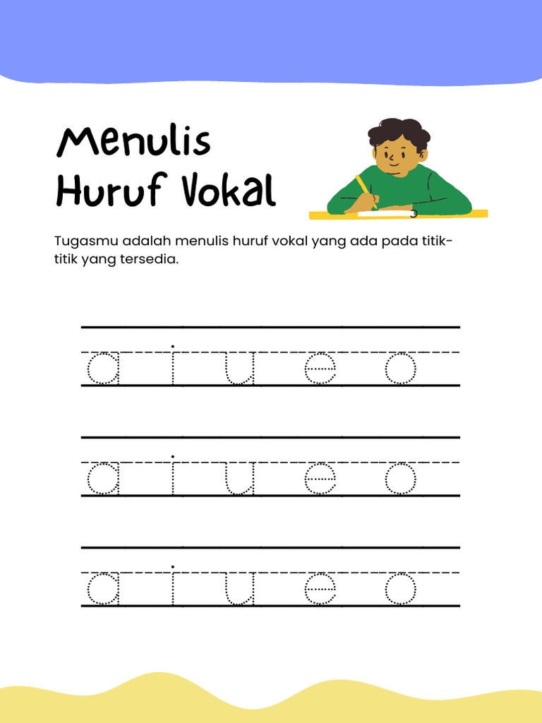 Menulis Huruf Vokal | PDF
