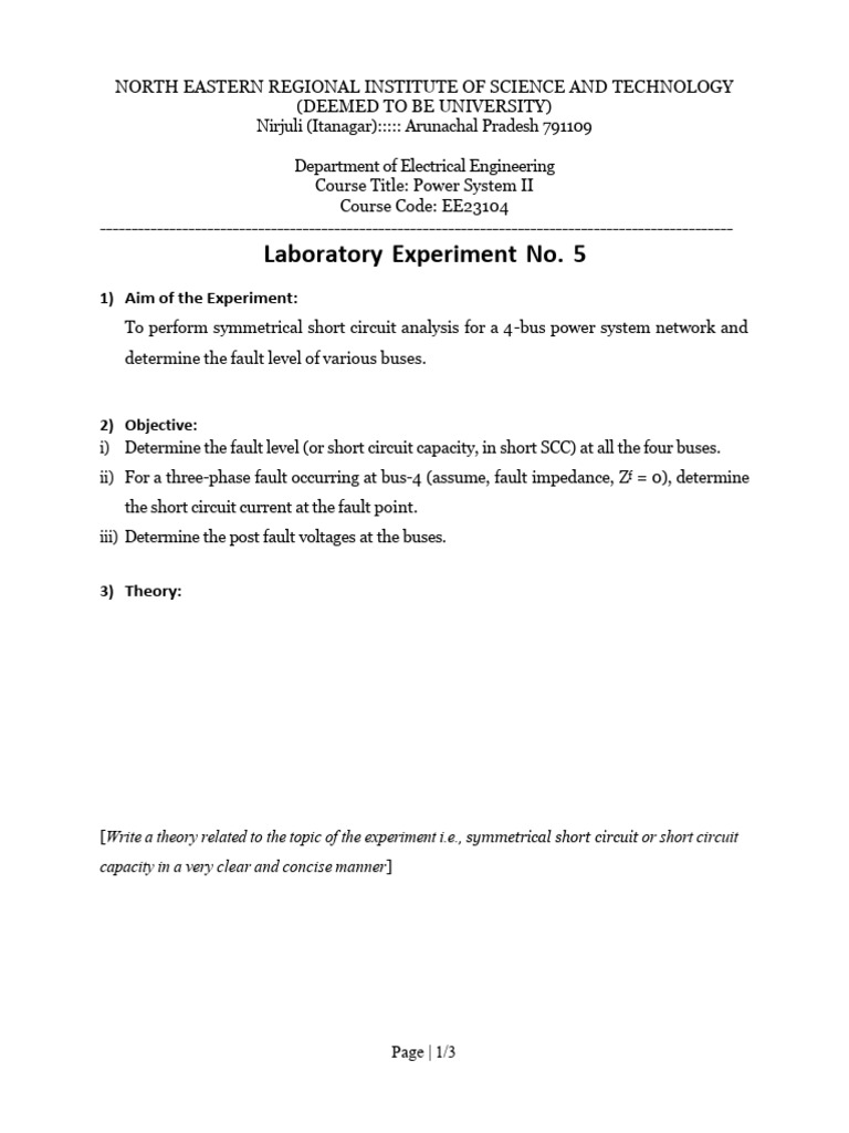 Laboratory Experiment No 5 | PDF | Electricity | Electromagnetism