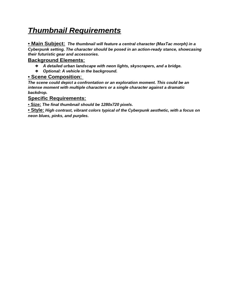 Thumbnail Requirements | PDF