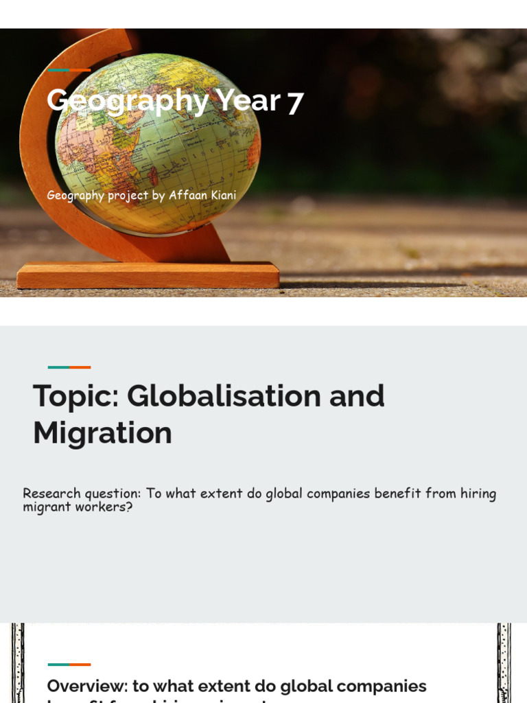 Globalisation and Migration | PDF | Migrant Worker | Immigration