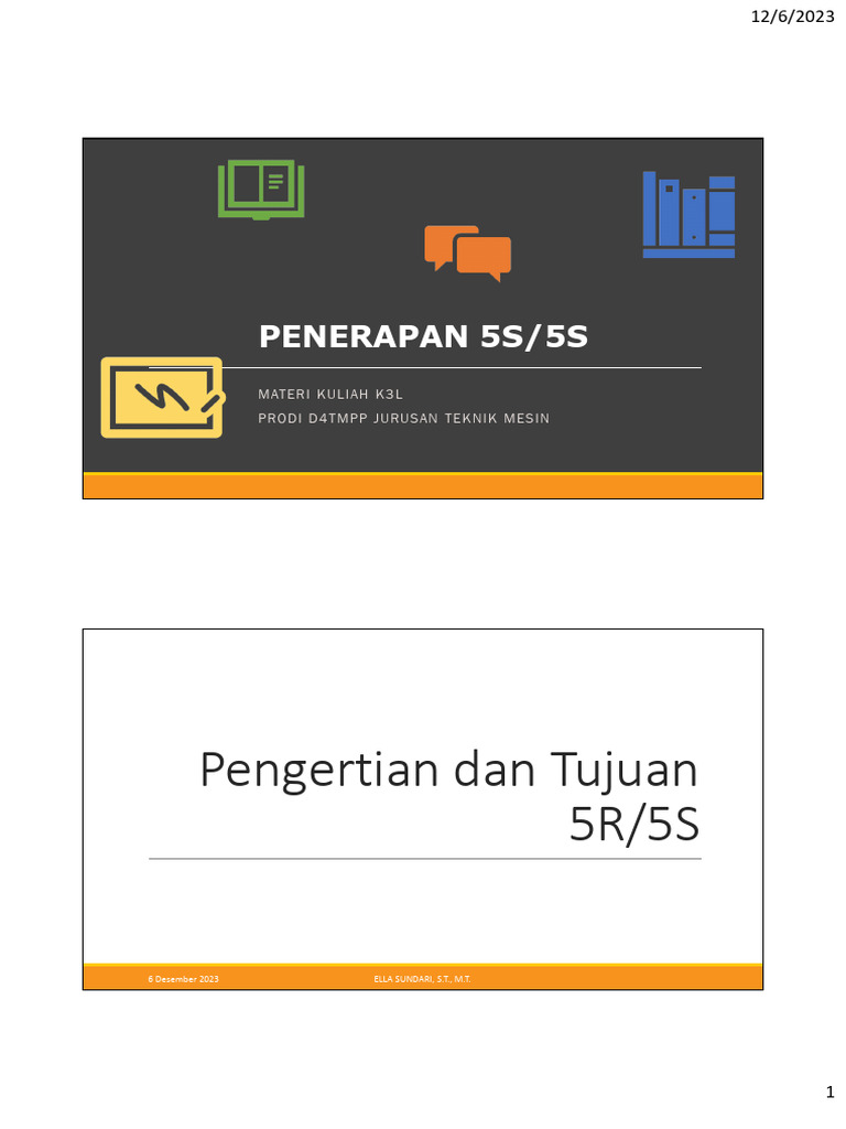 Penerapan 5S untuk Efisiensi Kerja | PDF