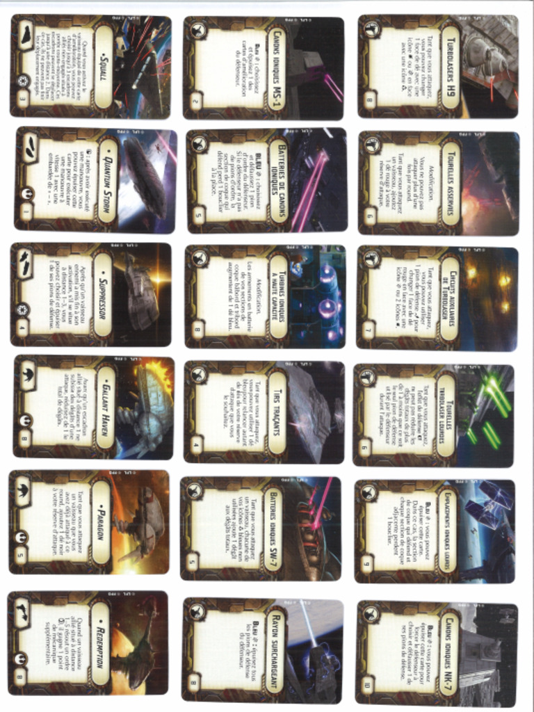 Star Wars Armada - Cartes Améliorations 5 | PDF