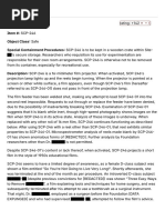 SCP Documents | PDF