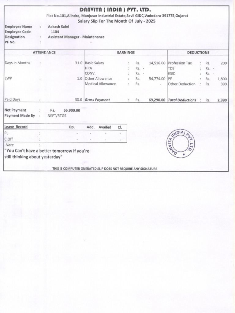 Aakash Saini Jul'25 - Unlocked | PDF