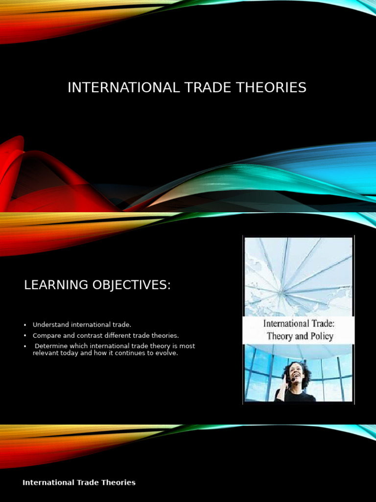 Key International Trade Theories Explained | PDF | Tariff | Free Trade