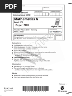 Formula Sheet Edexcel IGCSE Maths | PDF | Area | Euclidean Geometry