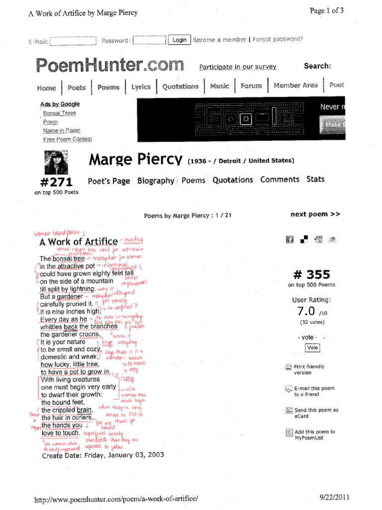 A Work of Artifice | PDF