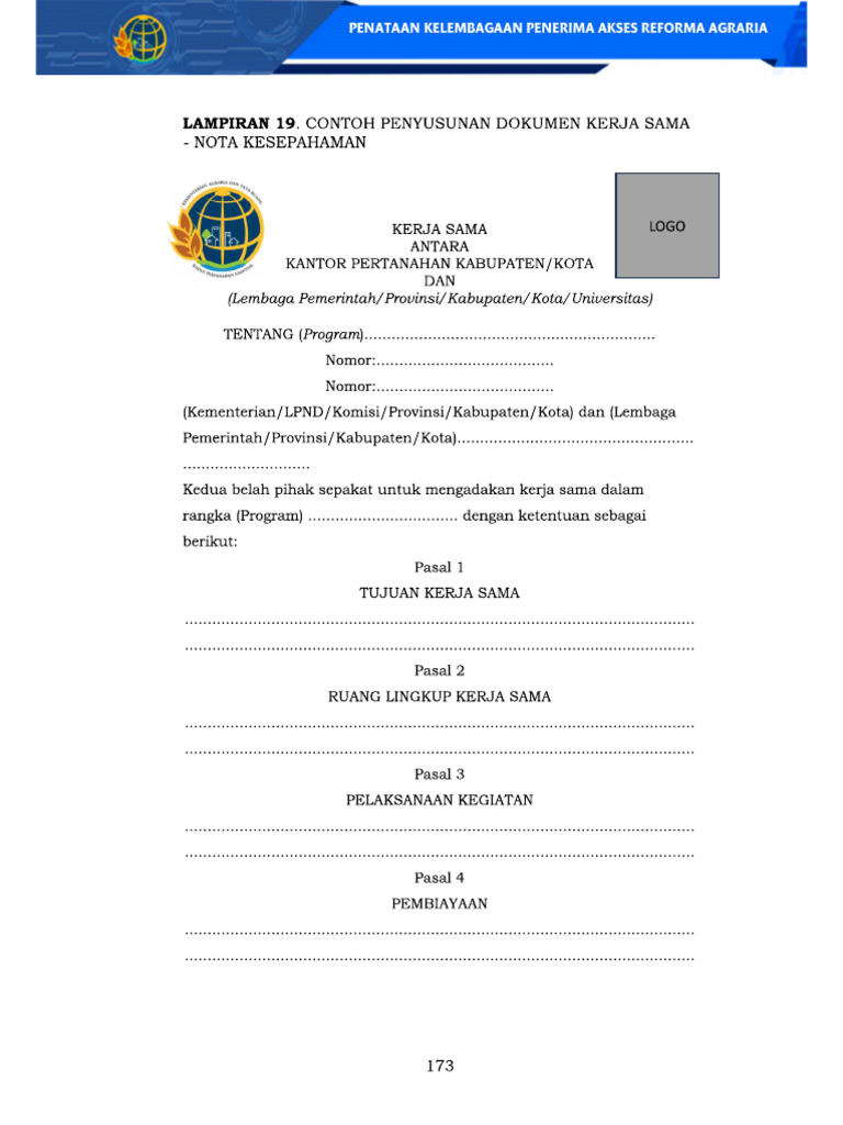 Draft MoU Fase 2 | PDF