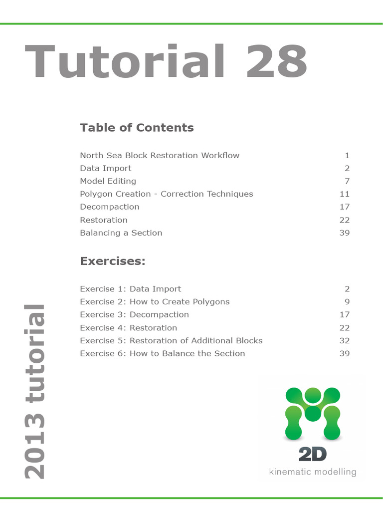 North Sea Block Restoration Guide | PDF | Horizon | Fault (Geology)