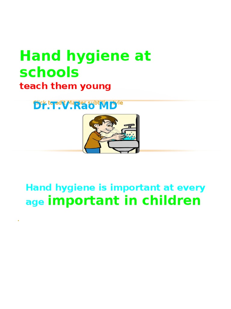Hand Hygiene Education in Schools | PDF | Hand Washing | Hygiene