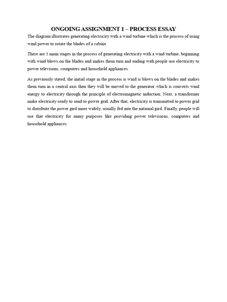 Wind Turbine Electricity Generation Process | PDF