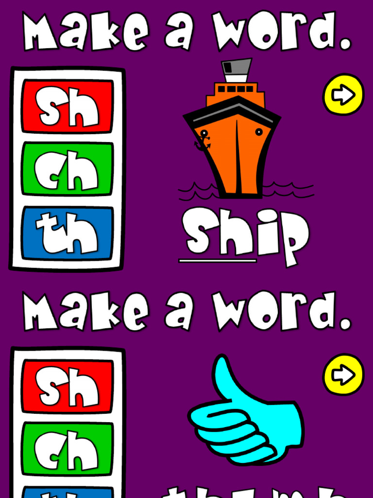 Make A Word Digraphs SH CH and TH | PDF