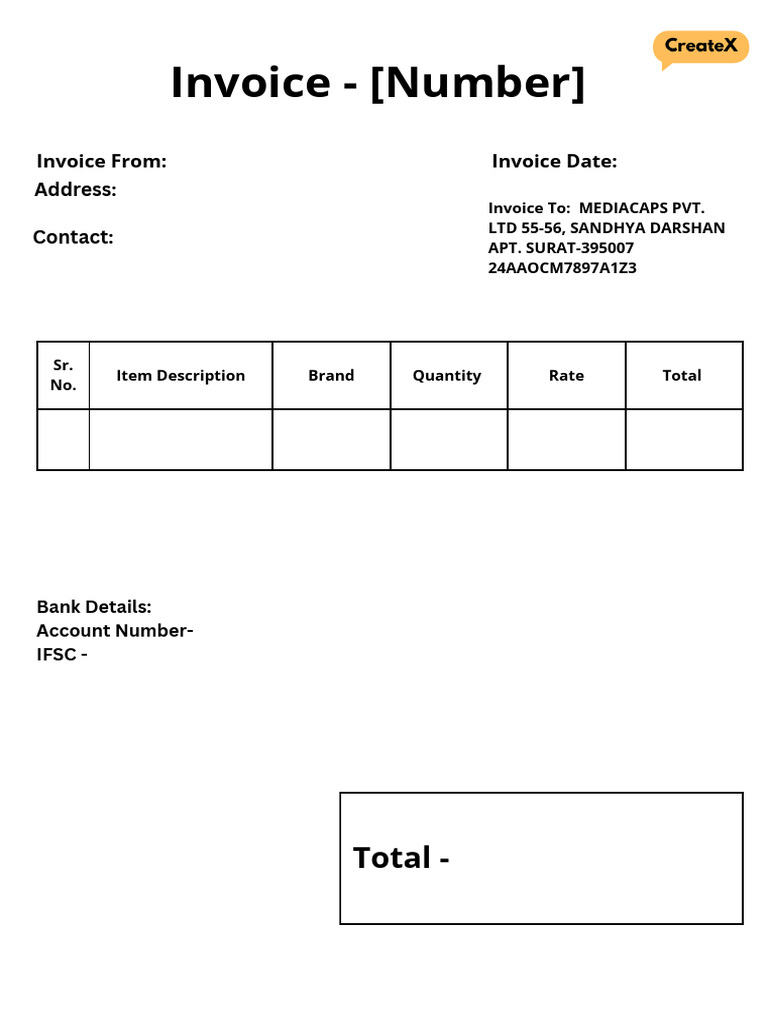 Invoice Details for MEDIACAPS PVT. LTD. | PDF
