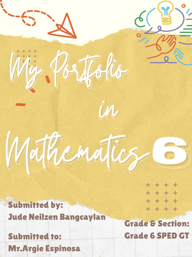 Math 6 Portfolio Jude - 20250827 - 233523 - 0000 | PDF | Arithmetic | Division (Mathematics)