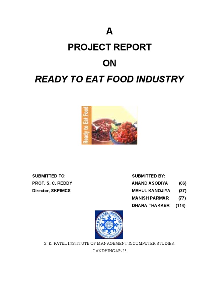 Final Ready To Eat | PDF | Foods | Food And Drink